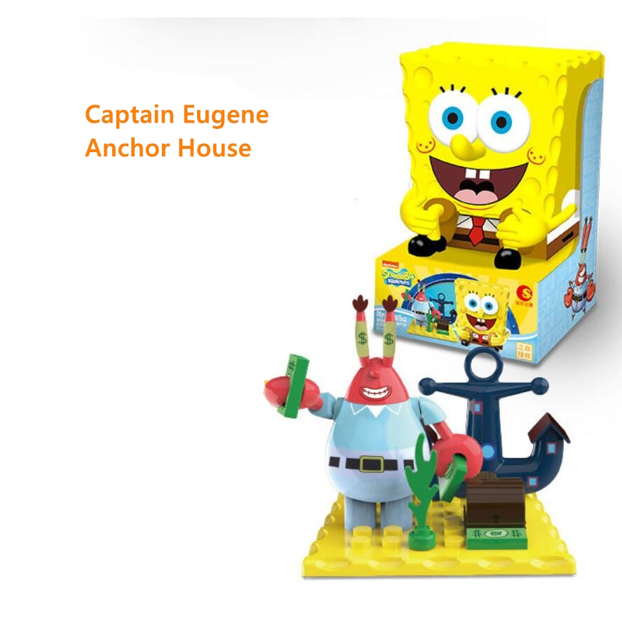 SpongeBob Squarepants nickelodeon Scene Building Blocks Toys Collection ...