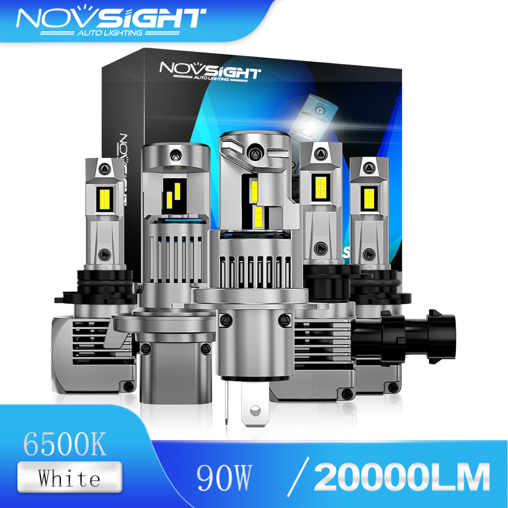 Novsight N56 Car LED Headlight H4 H11 H7 HB3 HB4 Newest 1:1 design in-line headlight 90W 20000LM ...