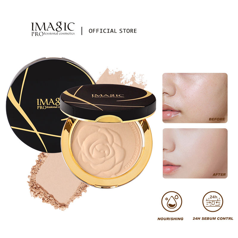 IMAGIC Oil-control Compact Powder Delicate And Smooth Face Powder Long ...