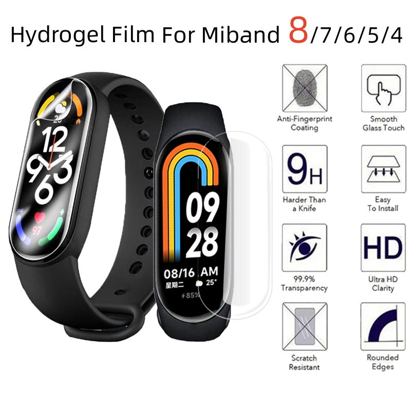 Soft Screen Protectors HD Film for Xiaomi Mi Band 8 7 6 5 4 Accessories Screen Protective ...