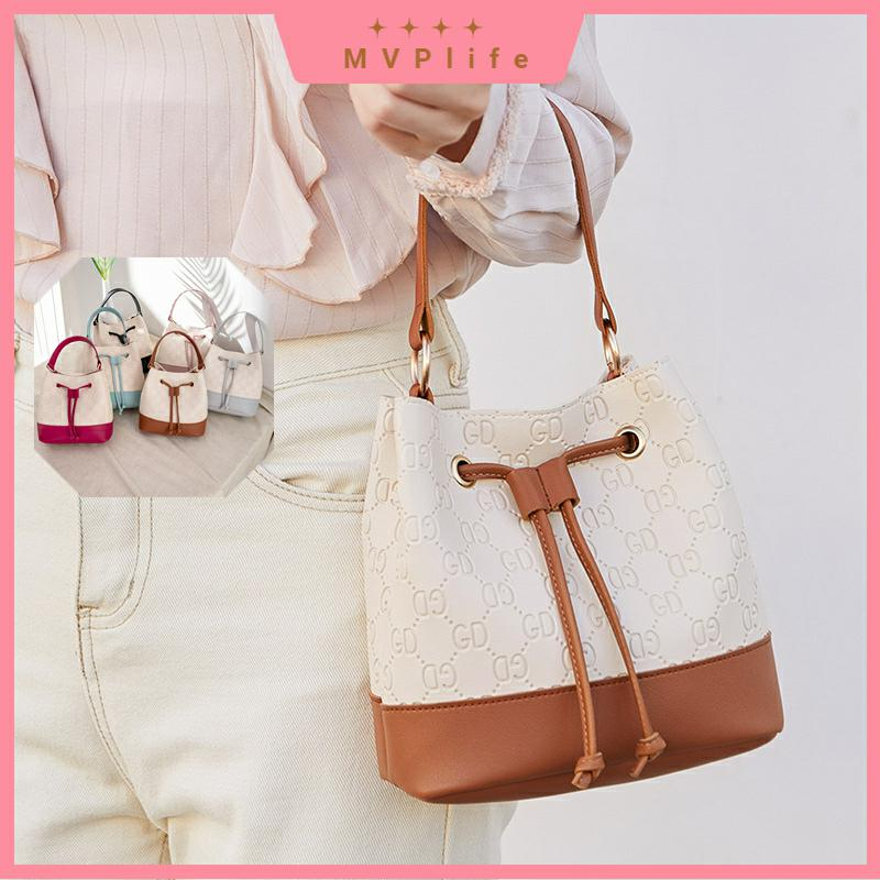 Female Small Sling Bucket Bag Messenger Shoulder Bags Handbag Woman Beg ...