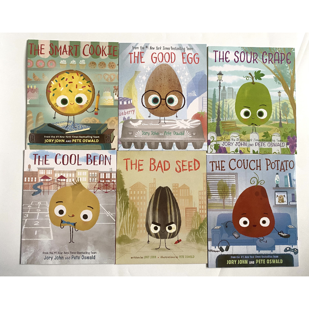 English The Bad Seed Good Egg Cool Bean Couch Potato Sofa Sour Grape Jory John Fun Picture ...
