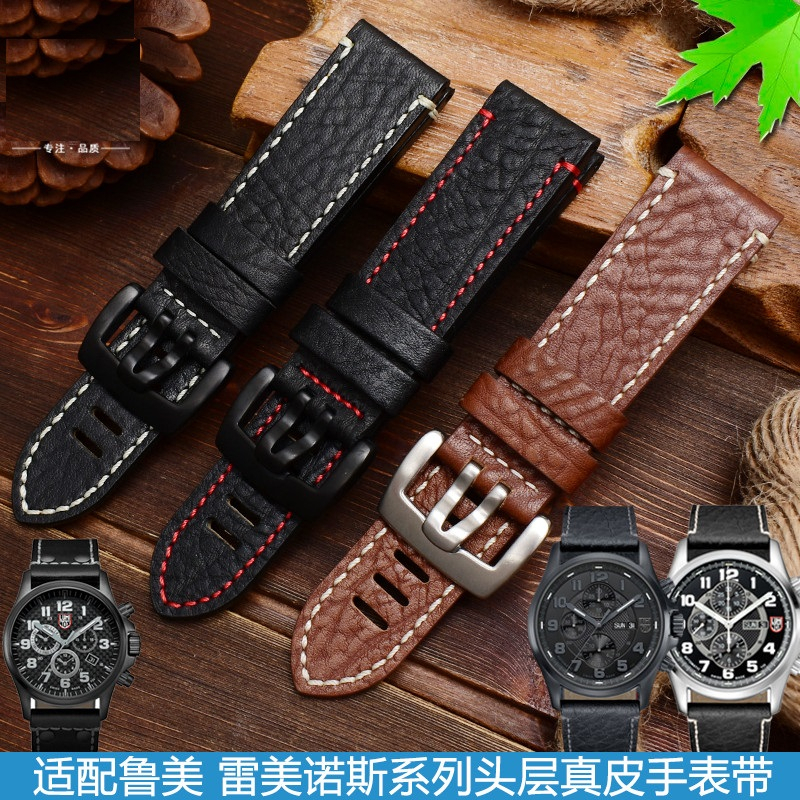 Suitable For luminox Reminox 1861 1881 Series Genuine Leather Cowhide ...