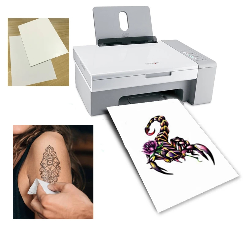 10sets A4 Printable Blank Temporary Tattoo Paper for Inkjet Laser ...