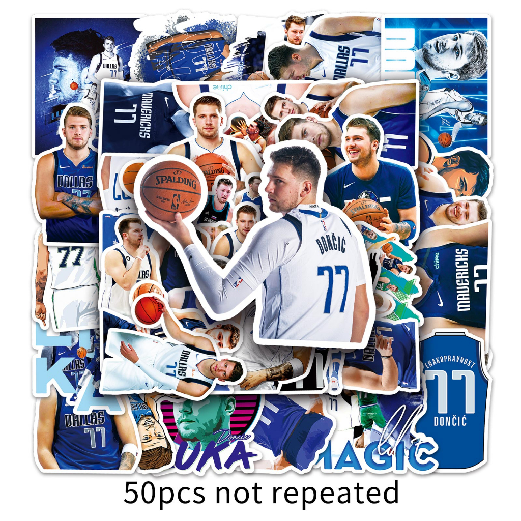 50 Piece Funny NBA Luka Doncic 77 DIY Creative Motor Stickers Car ...