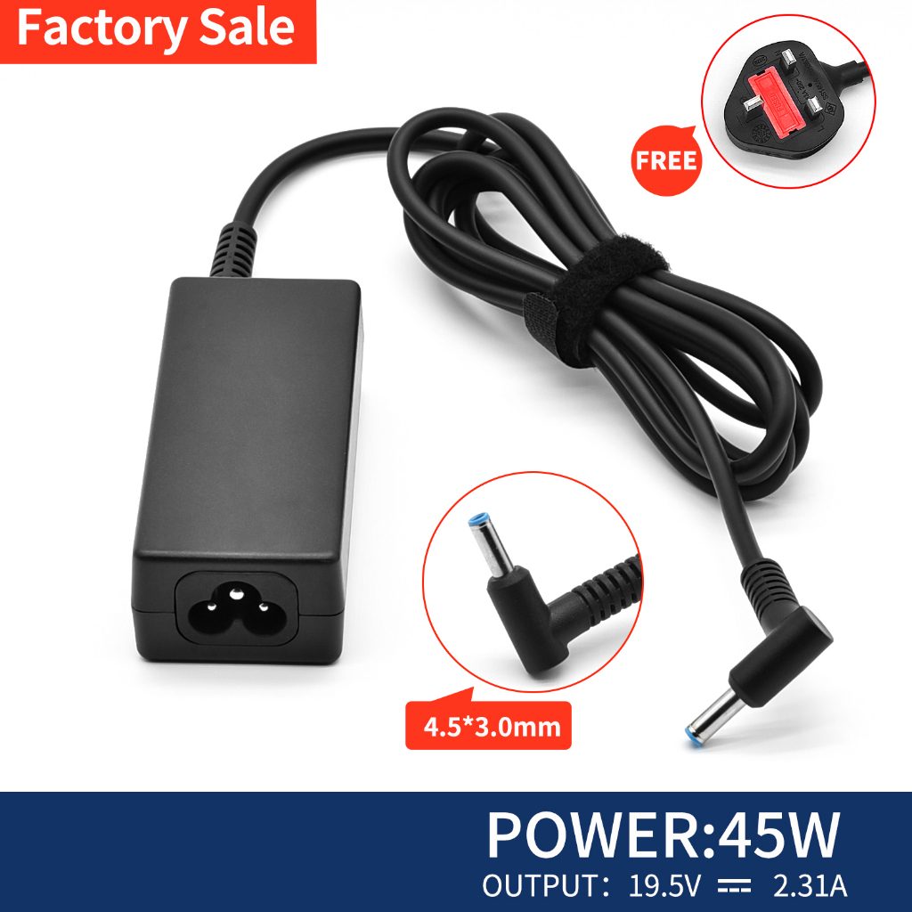 HP Laptop Charger Blue Tip 45W for HP 741727-001 740015-002 740015-004 719309-003 721092-001 ...