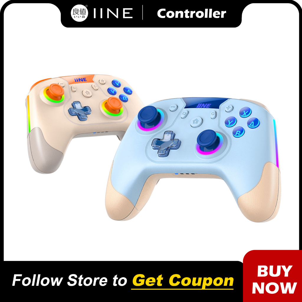 IINE Aurora Wireless Mechanical Pro Controller Wake Up RGB Light Strips ...