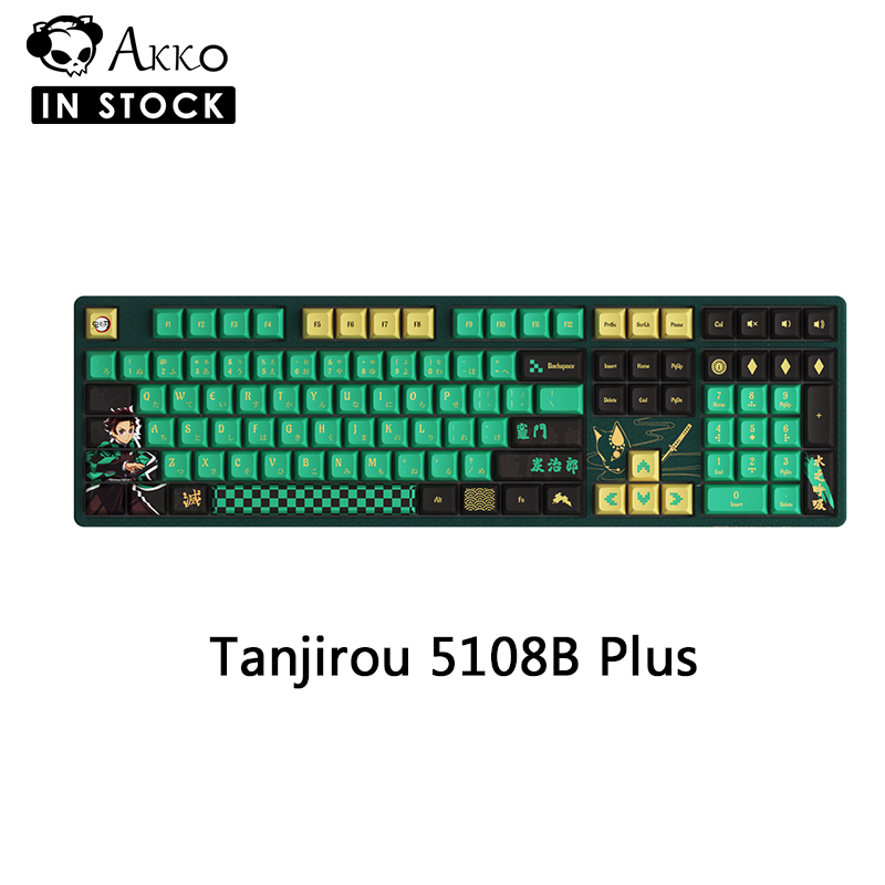 Akko x Demon Slayer Tanjirou 5108B Plus RGB Wireless Mechanical Gaming ...
