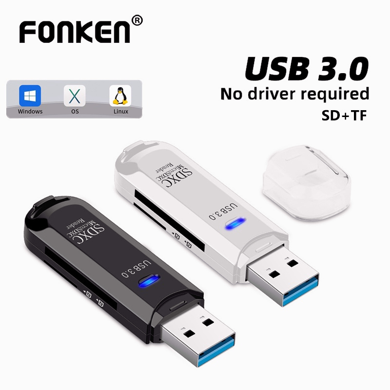 Fonken 2 in 1 USB 3.0 Card Reader SD Card Reader USB 2.0 TF Card Reader ... Fonken 2 in 1 USB 3.0 Card Reader SD Card Reader USB 2.0 TF Card Reader ...
