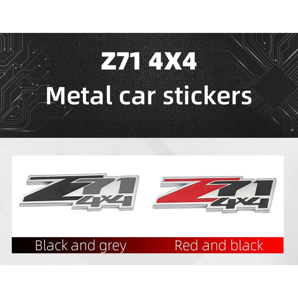 Metal Z71 4x4 Logo Emblem Badge Decal Car Sticker Front Hood Grill for ...
