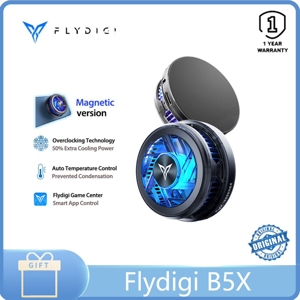 Flydigi B5/B5X Magnetic Cooling Fan - FlyOC™ Overclocking Cooling Tech ...