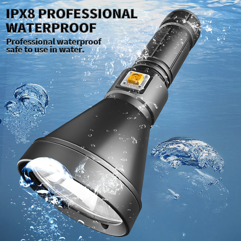 D170 Professional Submersible Diving Lamp XHP90 IPX8 Waterproof ...