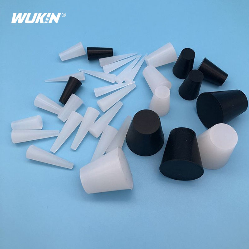 Clear/Black Conical Rubber Stopper HIGH TEMP Silicone Plugs Sealing ...