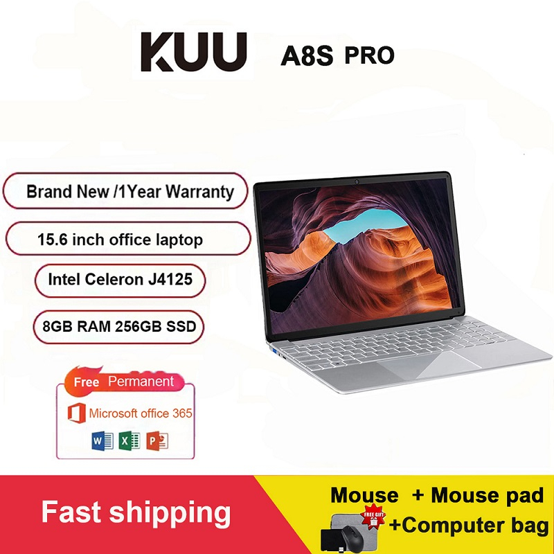 KUU-A8S Pro 15.6 Inch Laptop Intel Celeron J4125 8GB RAM 256GB SSD ... KUU-A8S Pro 15.6 Inch Laptop Intel Celeron J4125 8GB RAM 256GB SSD ...