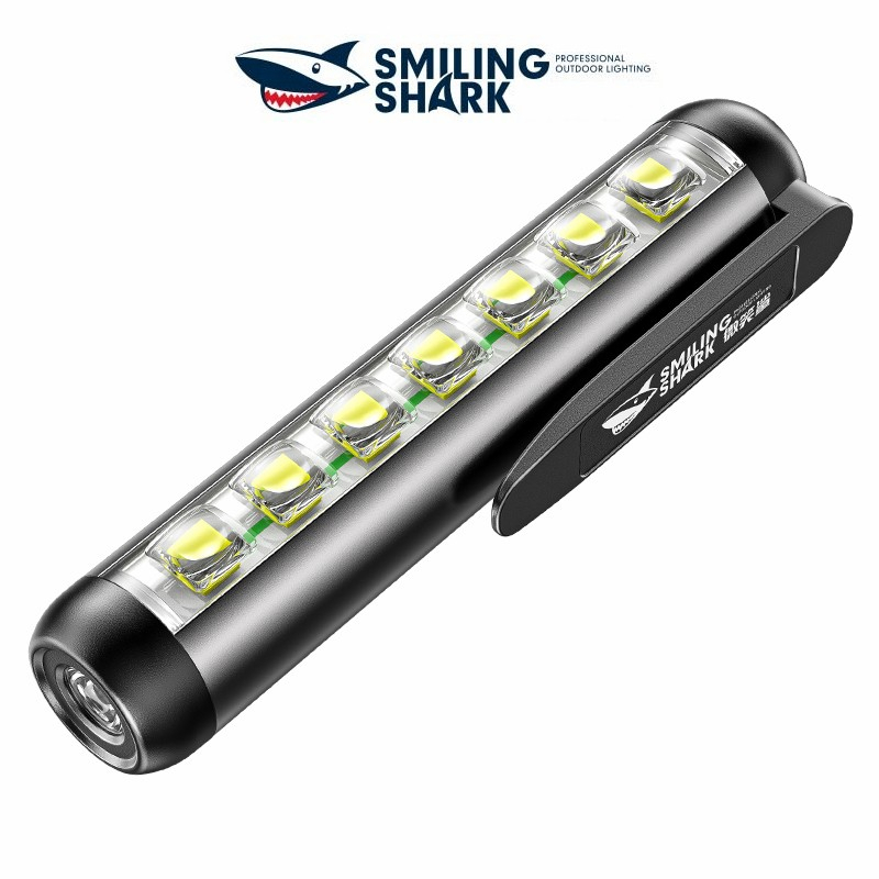 Smiling Shark GZ5155 Work Light Mini Torch Light XPE COB Super Bright ...