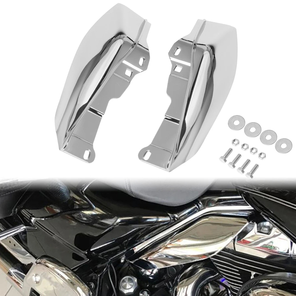 Motosikal Matte Black Heat Shield Mid-Frame Air Deflector Trim ho an'ny ...