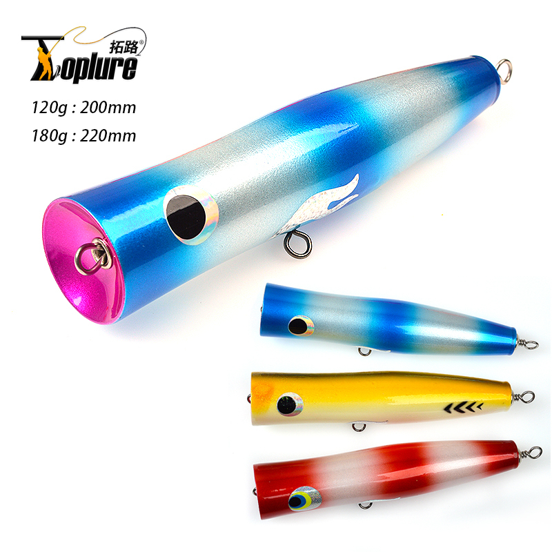 TL 120g 180g Floating Fishing Lure Trolling Bait GT Surface Popping ...