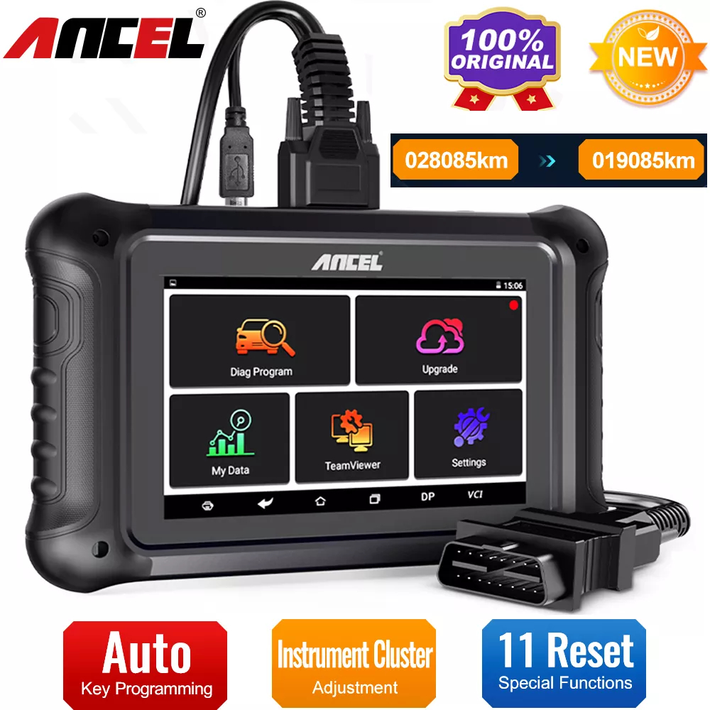 ANCEL DP500 Mileage Correction Cluster Calibration Odometer Adjustment OBD2 Car Scanner Auto Key ...
