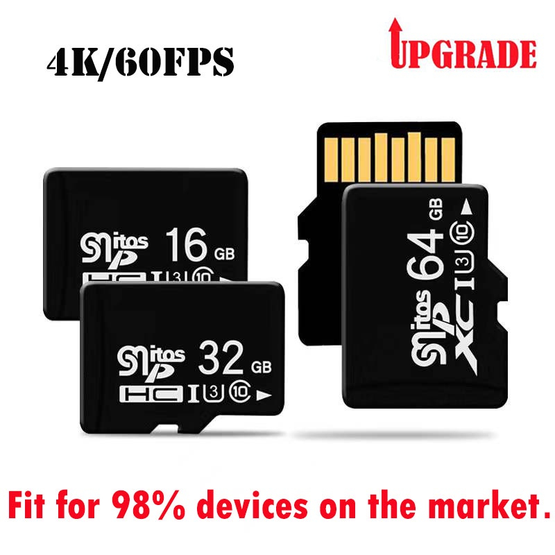 Class 10 High Speed U3-4K/60FPS Micro SD Card Large Capacity 32GB/64GB ...