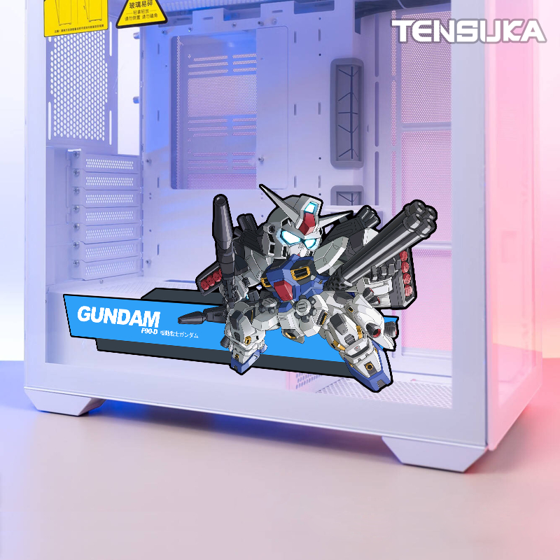 Gundam Anime Stickers for PC Case,Cartoon Decals for ATX Computer ...