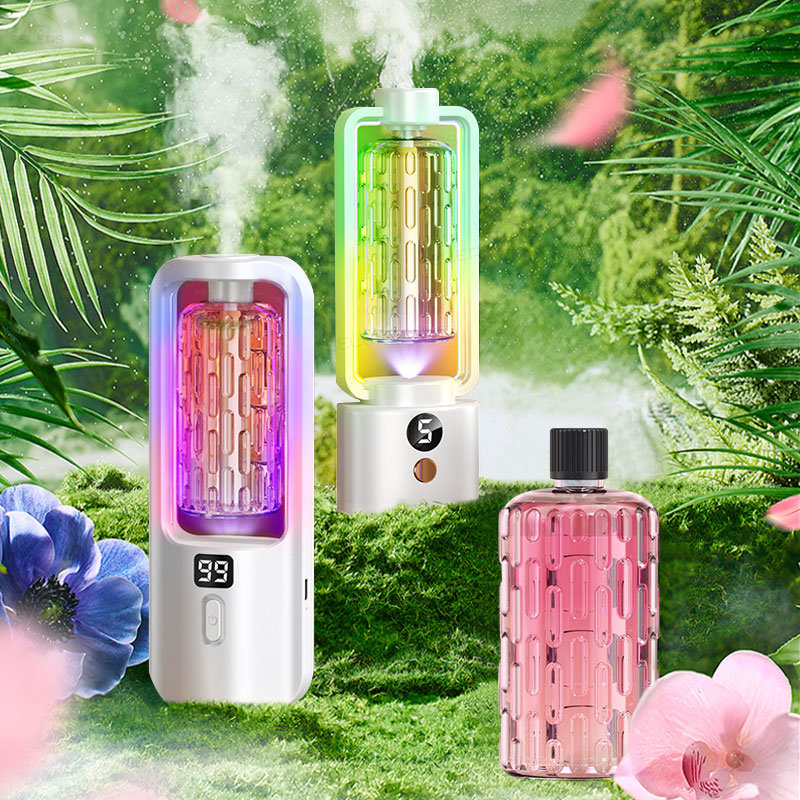 Automatic Aroma Diffuser Rechargeable Humidifiers Digital Display Air Freshener Fragrance ...