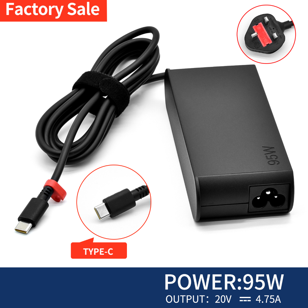 Lenovo 95W Type-C laptop charger for Lenovo Thinkpad Carbon x1 5th 6th ...