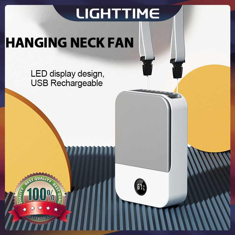 Hanging Neck Fan Summer Mini Air Cooler USB Rechargeable Personal ...