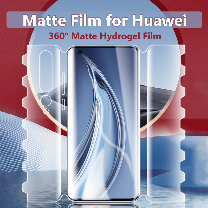 360° Matte Hydrogel Film for Huawei Honor 90 80 70 50 Full Coverage Screen Film for Mate 30pro ...