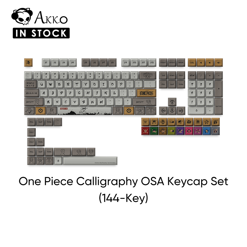 Akko Calligraphy Full Keycap Set of 144-keys, OSA Profile, Durable PBT ...