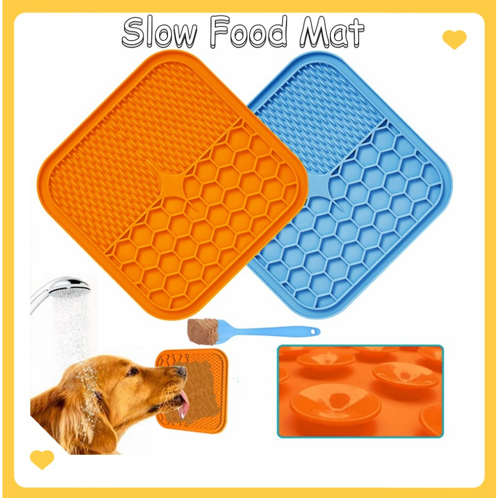 Pet Slow Food Mat Dogs Cats Slow Food Bowls With Suction Cup Feeding ...