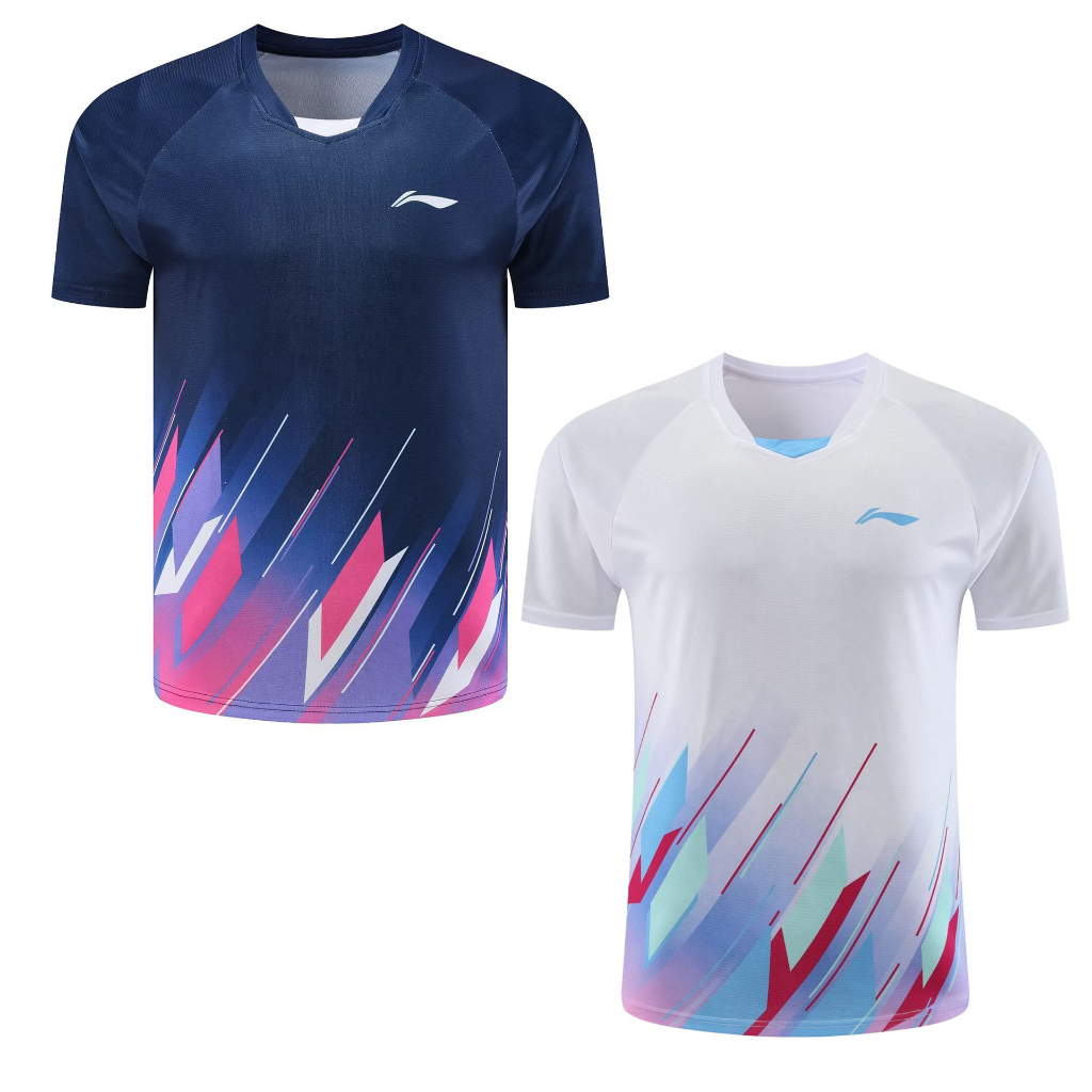 Li Ning's New Badminton Jersey Sports Top Men's and Women's Quick Drying Short Sleeve Table ...