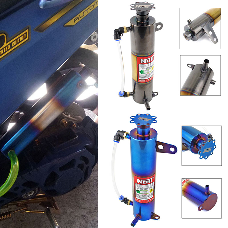【ITSOK】Universal NOS Radiator Coolant Cooling Catch Tank Racing High ...