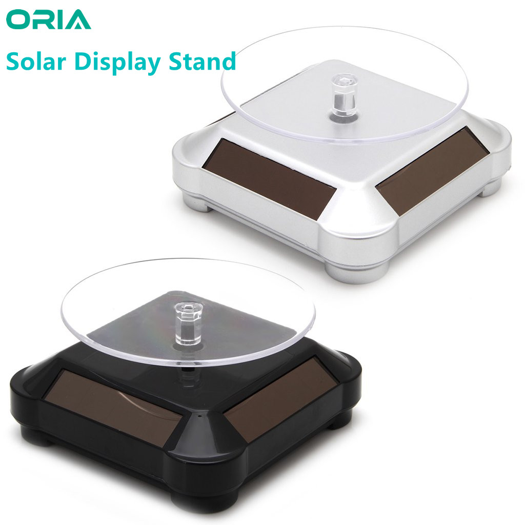 ORIA Solar Light Energy Display Stand Jewelry Jade Advertising Display ...