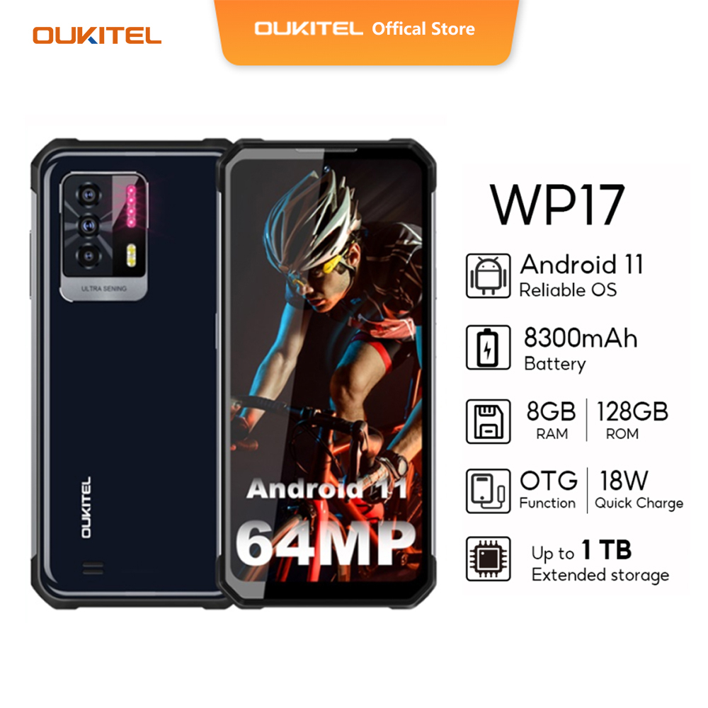 OUKITEL WP17 (6.78" FHD+/8GB+128GB/8300mAh/Android 11/64MP+16MP Camera ...