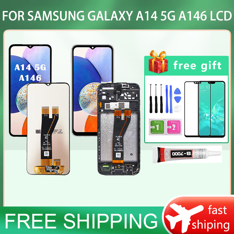 Original For Samsung Galaxy A14 A145 A14 5G A146 LCD Display Screen With Frame Display Touch ...