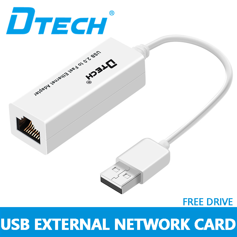 DTECH USB2.0 Million Mega Wired Network Card RJ45 Cable Interface ...