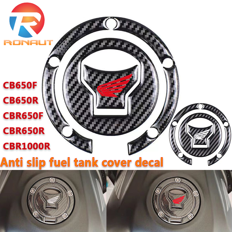 Honda CB CBR650R CBR1000R Motorcycle Fuel Tank Cover Sticker Carbon ...