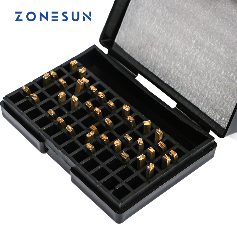 ZONESUN Stamps Alphabet Letter Fonts of DY-8 H241B LT-50D TB60D Date ...