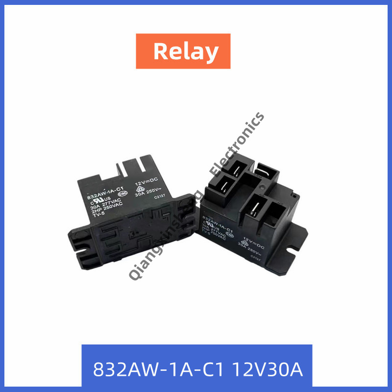 Mini Electronic Relay 832AW-1A-C1 12VDC Brand New High Power Relay 30A ...