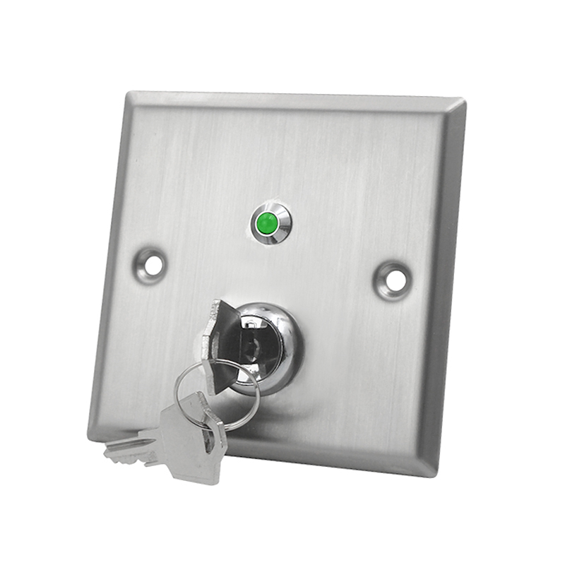 Key switch exit button with changeable LED light request to exit button ...