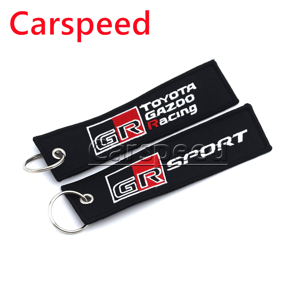 Car GR GAZOO Sport Keychain GR Key Ring Chain Holder for Toyota HV ...