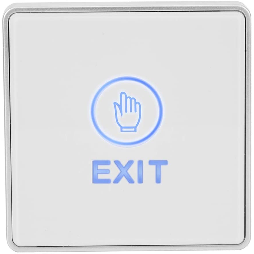Touch Sensor Door Exit Release Button Switch with LED Light, Home Security Unlock Exit Button ...