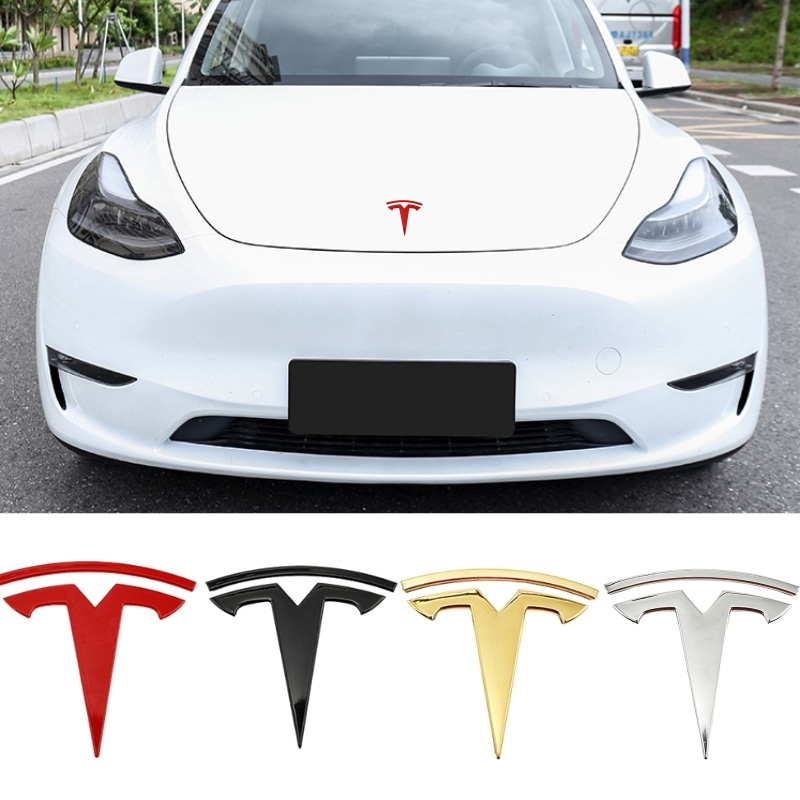 Car Front Hood Decal Trunk Emblem for Tesla Model 3 Y S X Auto Logo ...