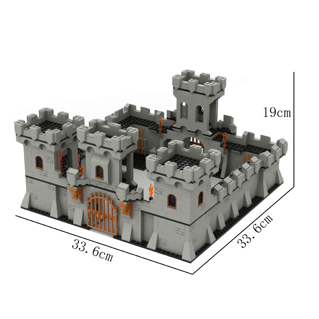Moc Castle Building Blocks The Wall Compatible With Legoes Education ...