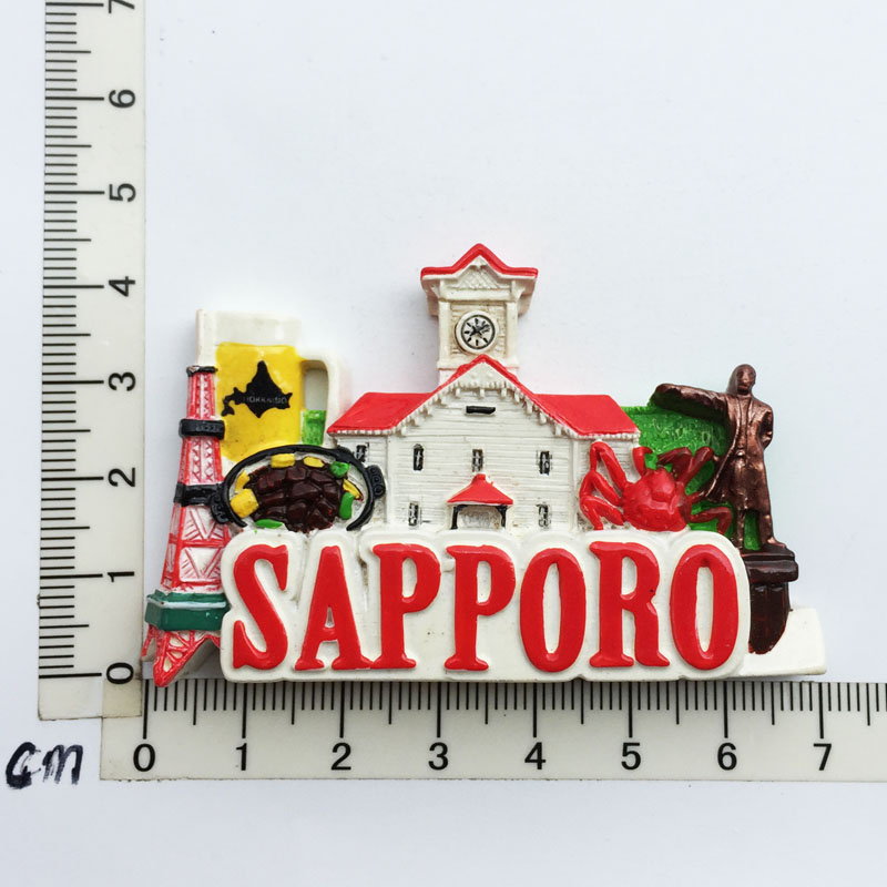 Tokyo Osaka Kyoto Hokkaido Japan Refrigerator Magnets 3D Resin Handmade ...
