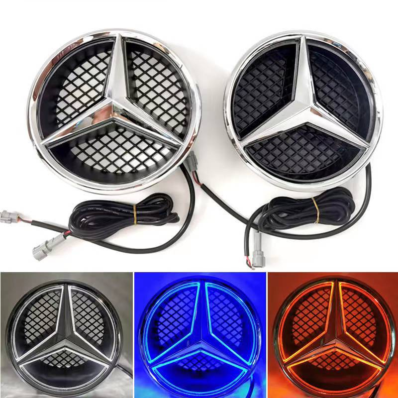LED Light Front Grille Star Emblem Badge for Mercedes Benz 2011-2019 ...