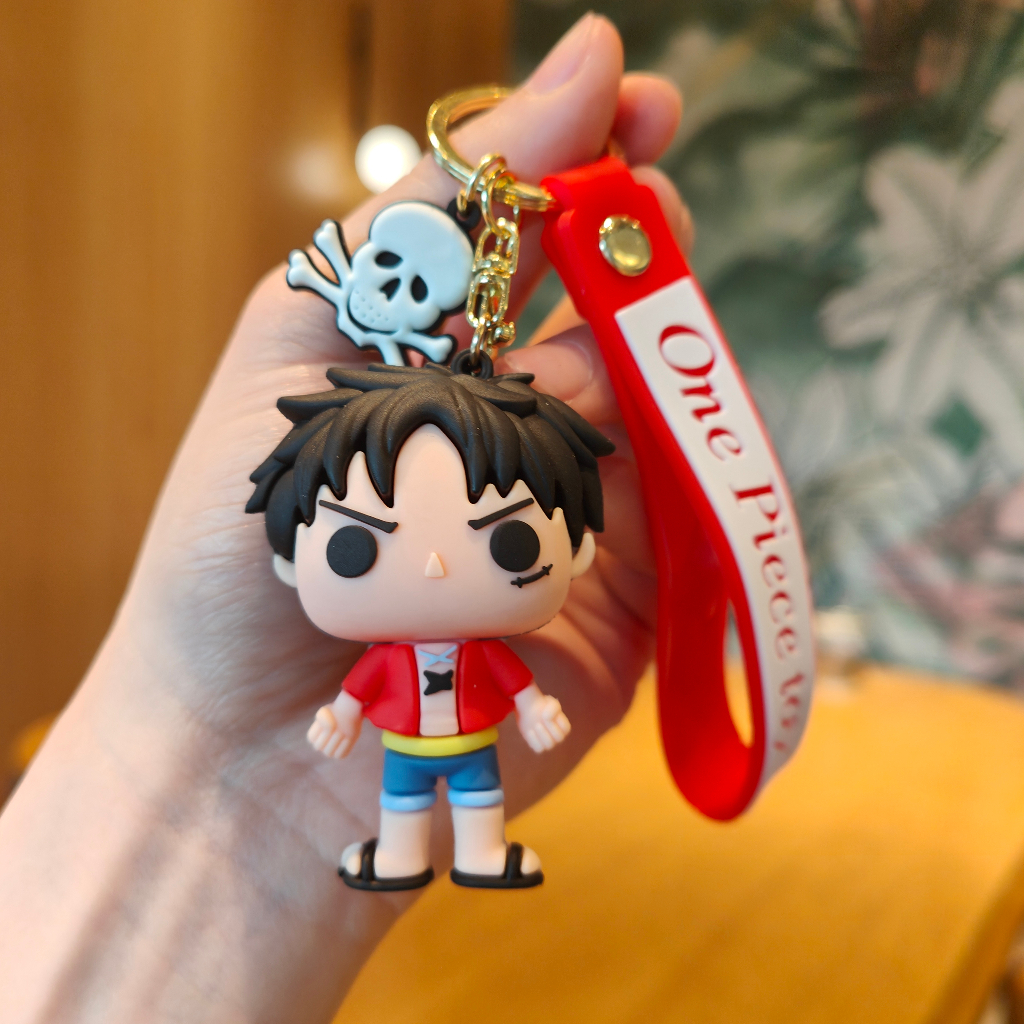 1 Pc New One Piece Anime Luffy Doll Keychain Roger Zoro Ace Doflamingo ...