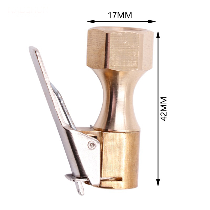 Car Tire Air Chuck Inflator Pump Valve Connector Clip-on Adapter Car ...