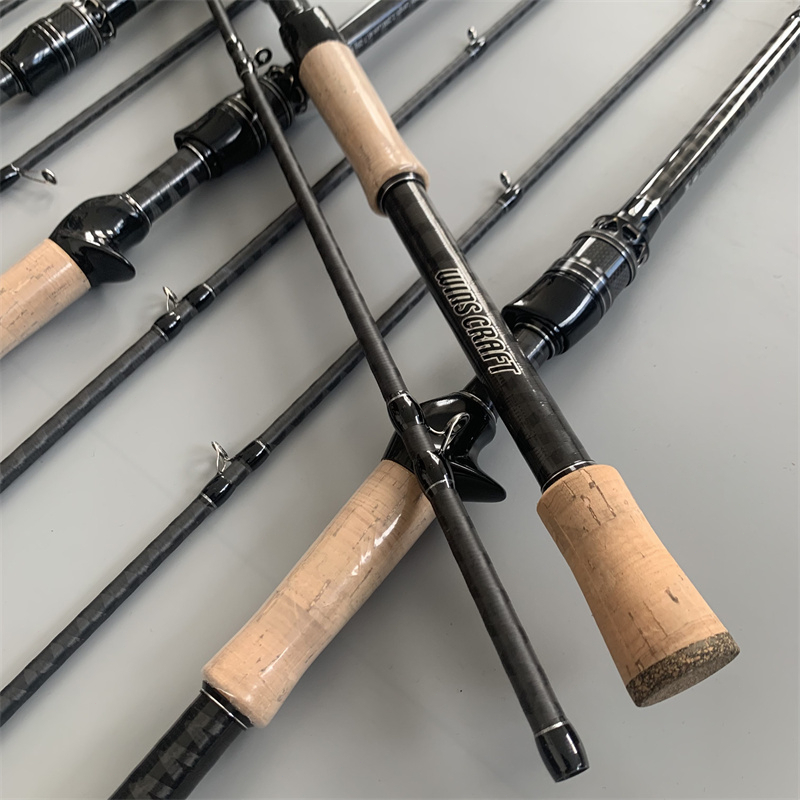 WinsCraft 40T Carbon Ultralight Casting Fishing Rod 2Sections Super ...