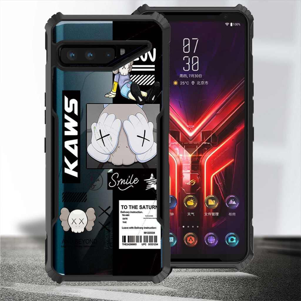 KAWS Pattern Phone Casing For Asus ROG Phone 6 5 3 Acrylic Shockproof ...
